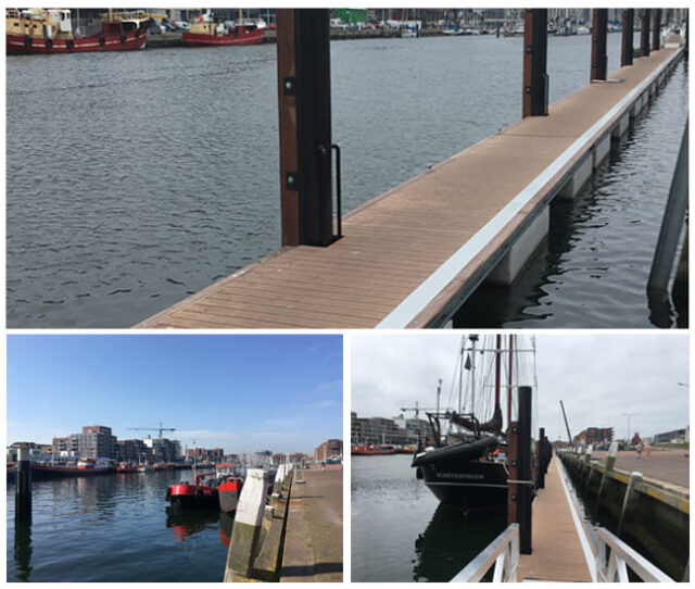 Steel pipes for a floating jetty in Scheveningen | Solines