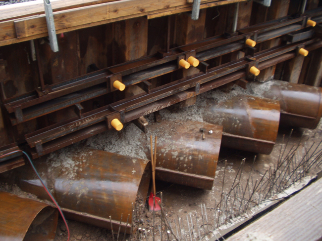 Roof construction for underground garage - Solines