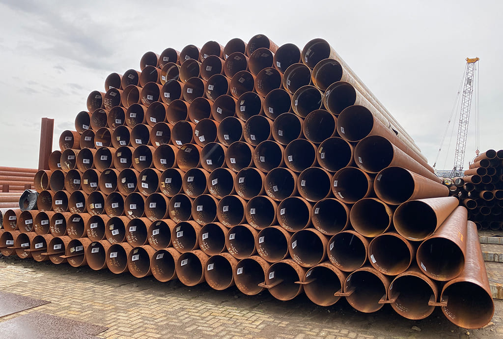 Longitudinally welded steel tubes Ø 508.0 x 7.10 | Solines