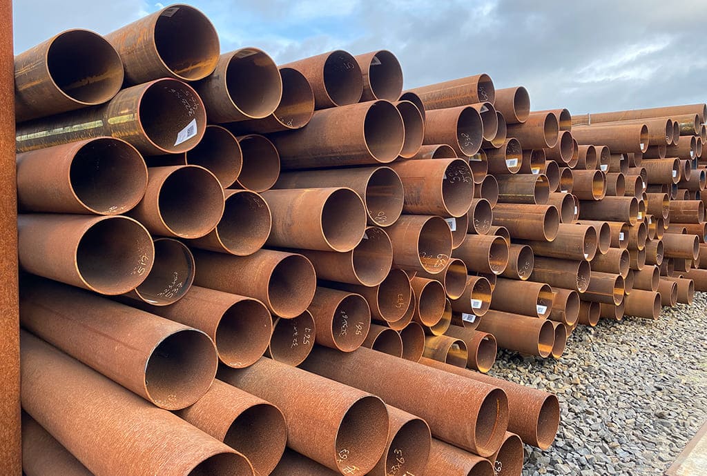 Longitudinally welded steel tubes Ø323.9 x 6.30 mm | Solines