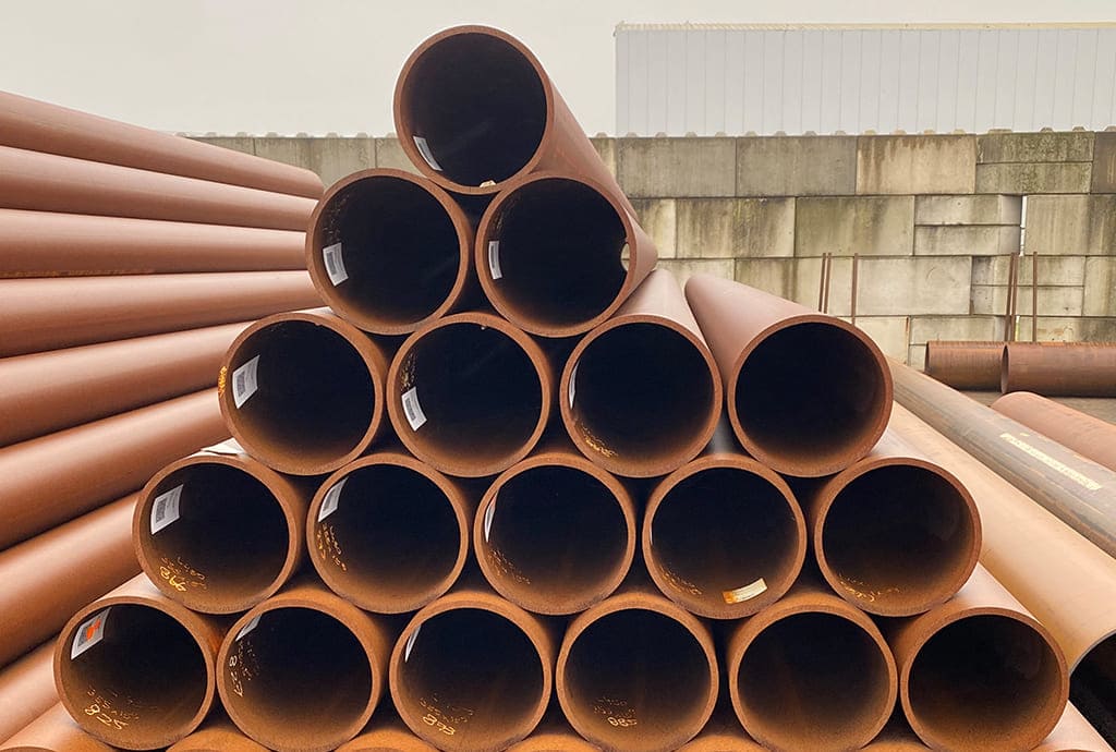 Steel pipes in Ø 355.6 x 15.90 in stock | Solines BV