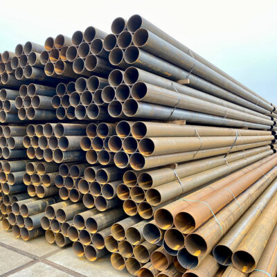 Large stock of piling tubes in various sizes | Solines