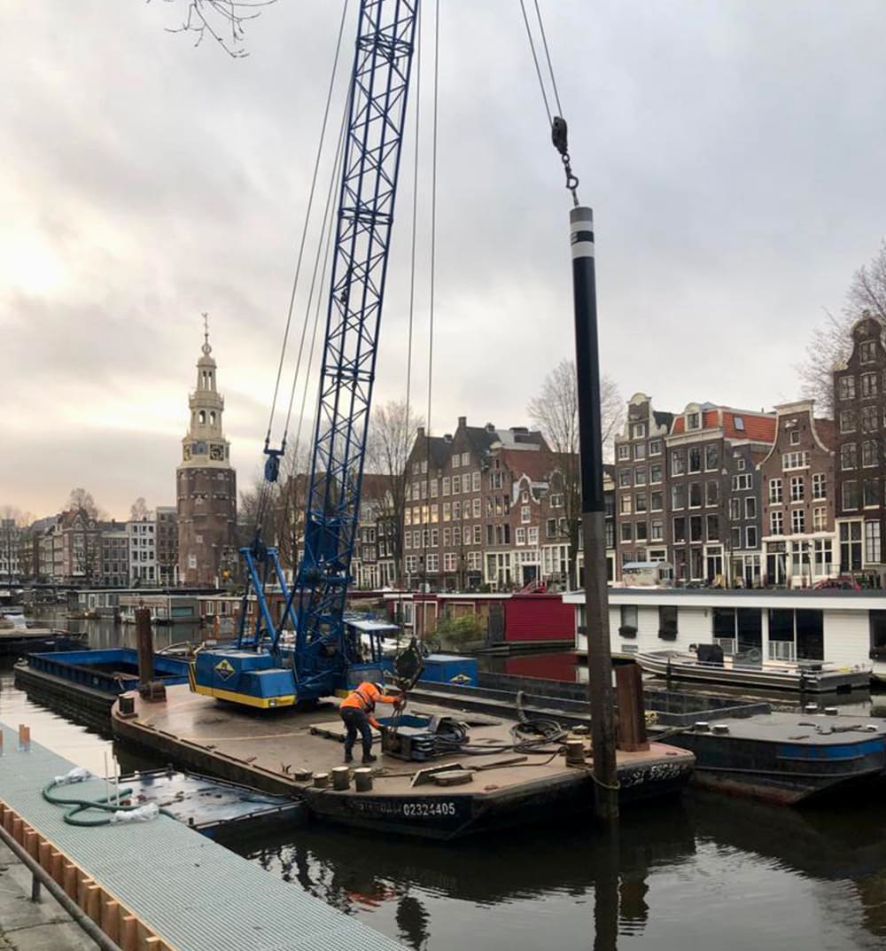 Mooring posts for "Binnenkant" quay in Amsterdam | Solines