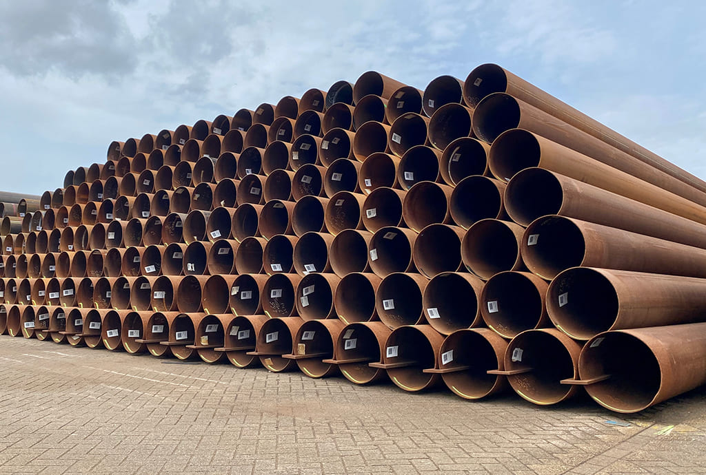 Steel tubes in stock in sizes Ø 508,0 x 6,3 mm | Solines BV