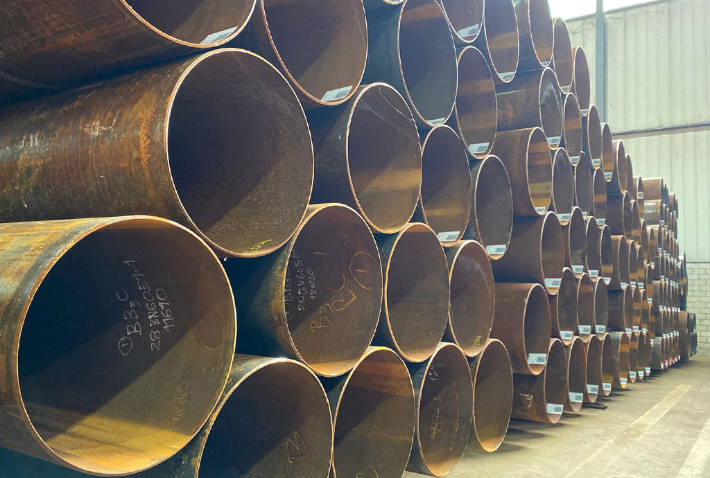 Longitudinally welded steel pipes Ø 508 x 6.3 mm | Solines