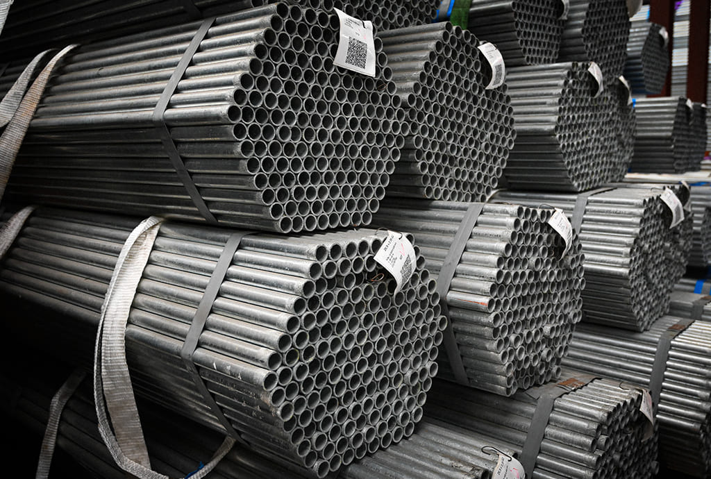 40 Tons of galvanised pipes Ø 26.9 x 2.35 mm | Solines BV