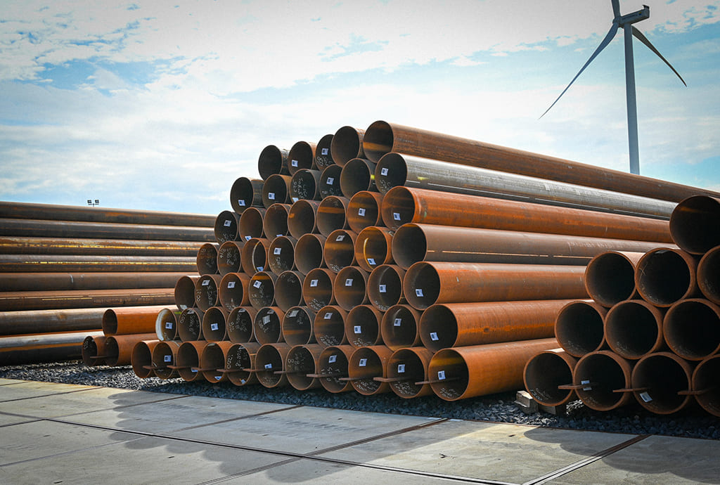 1,100 Meters of steel pipes Ø 508.0 x 8.80 mm | Solines BV
