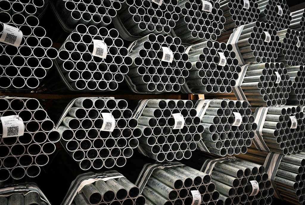 60 Tons of galvanized pipes Ø 60.3 x 3.65 mm | Solines