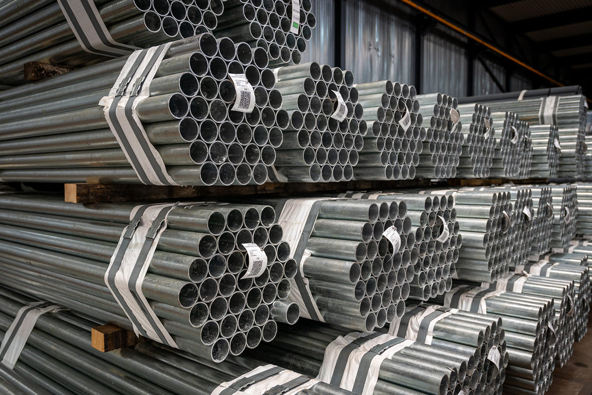 70 Tons of galvanized tubes - Ø 60.3 x 2.90 millimeters