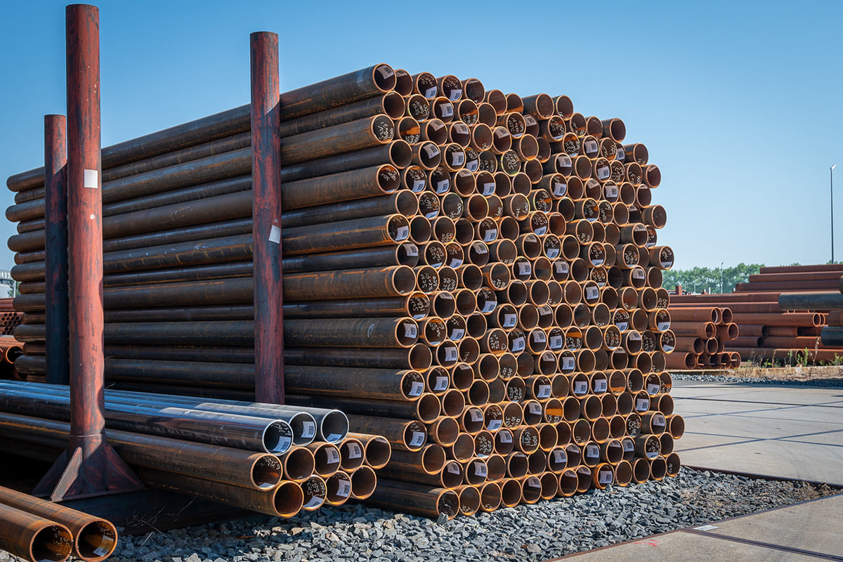 2,500 Meters of steel tubes Ø 168.3 x 7.10 mm | Solines BV