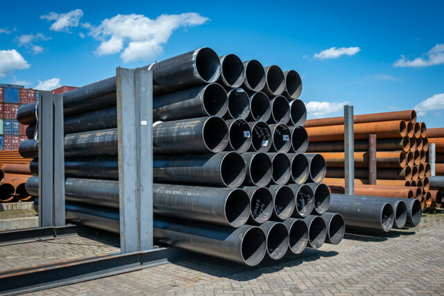 31 Tons of steel tubes Ø 457.0 x 9.52 millimeters | Solines