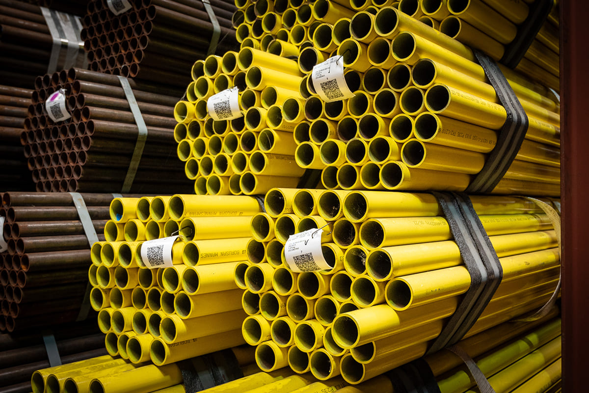 "Yellow" Steel tubes Ø 60.3 x 4.50 millimeters | Solines BV