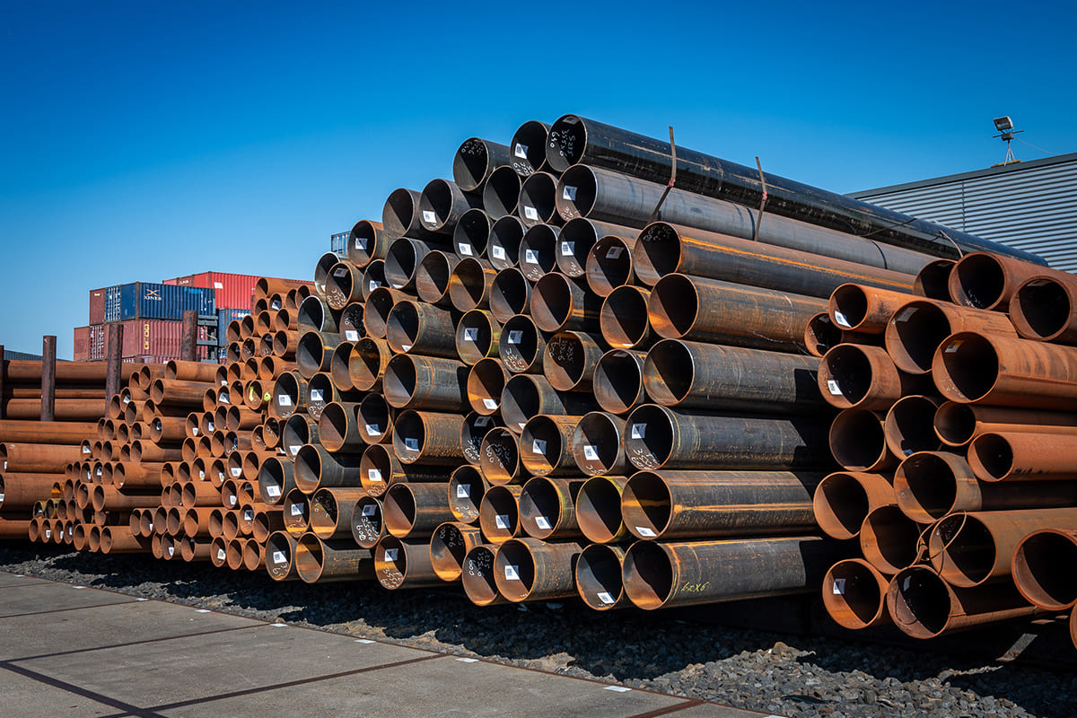 50 Tons of steel tubes Ø 355.6 x 6.00 mm | Solines BV