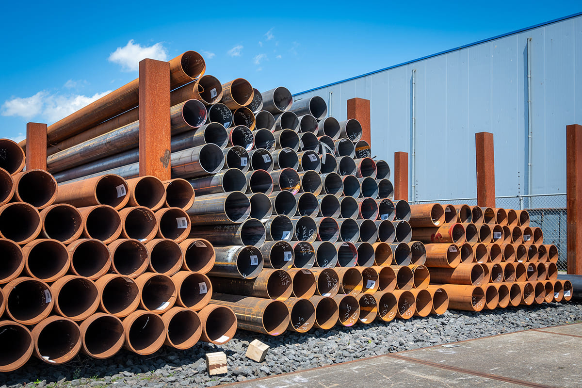 4,800 meters of steel tubes in Ø 273.0 x 5.00 mm available
