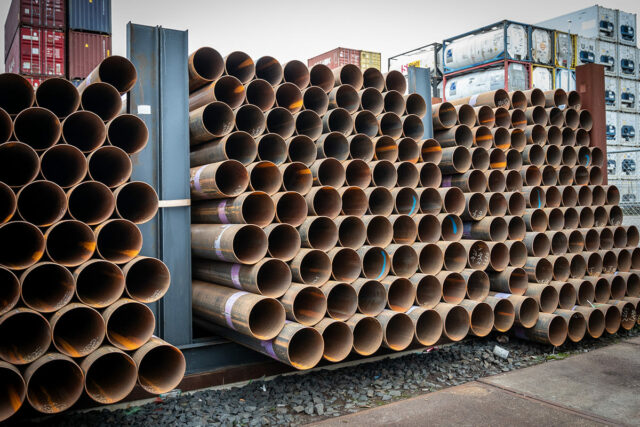 7,300 meters of steel tubes Ø 273.0 x 4.00 mm at Solines